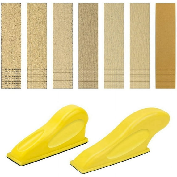Detail Sander and Sandpaper Set, 70 Pieces, 40-400 Grit, Mini Sanding ...