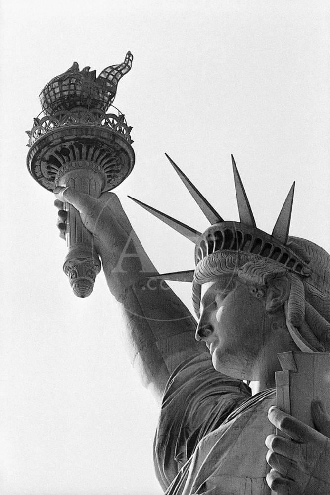 Detail of the Statue of Liberty by Frederic Auguste Bartholdi, Unframed ...