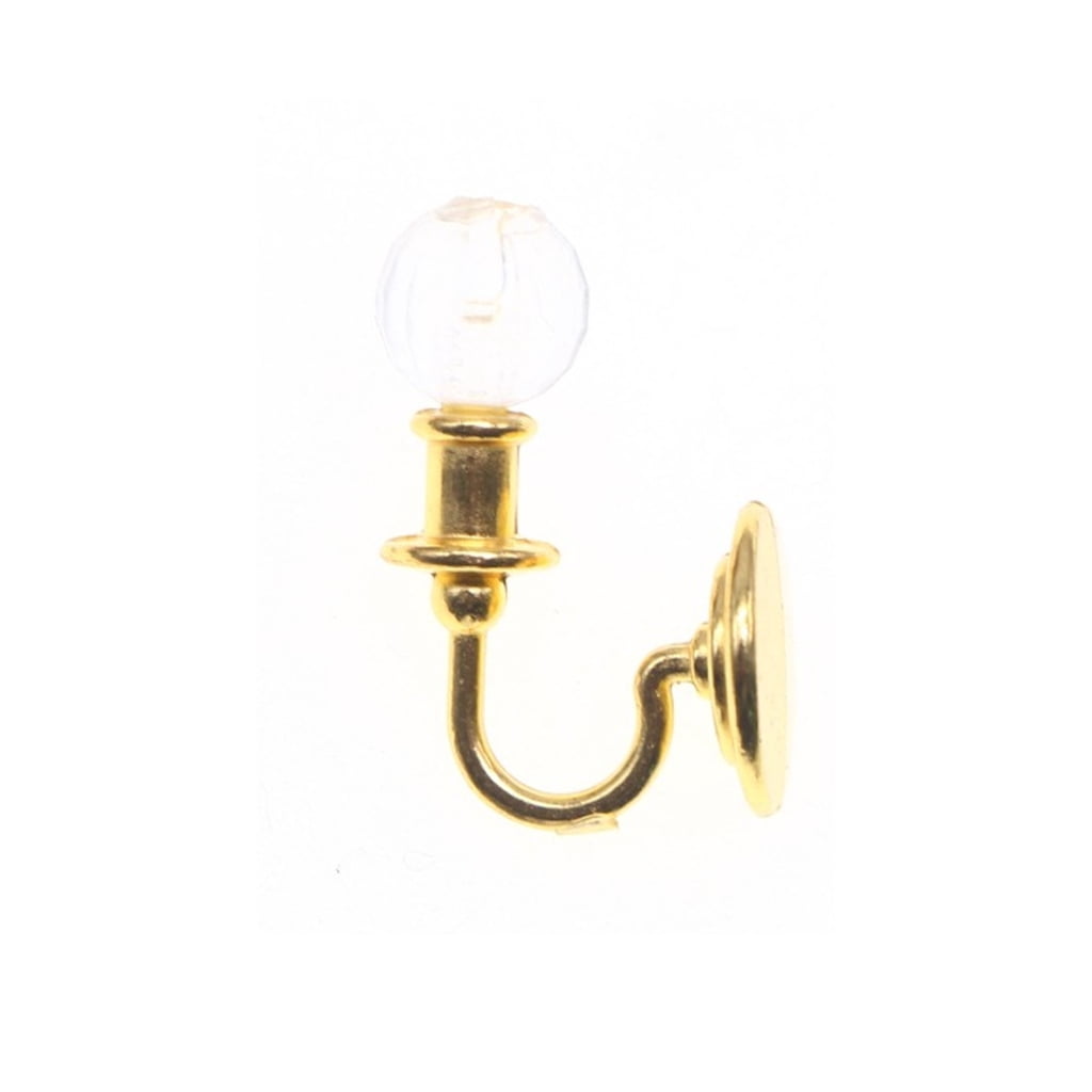 Detailed 1/12 Doll House Wall Lamp Decorative Lighting Metal Frame ...