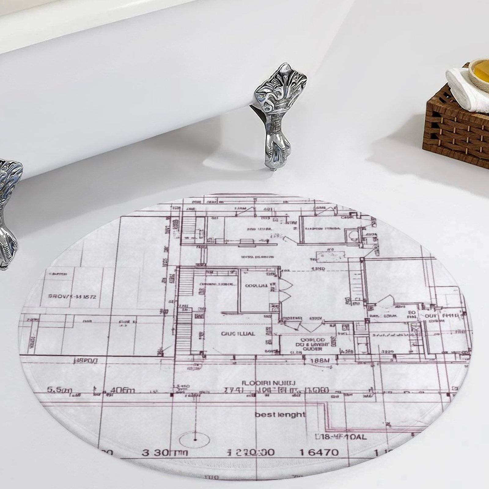 Detailed Architectural Private House Floor Plan, Apartment Layout-1 ...
