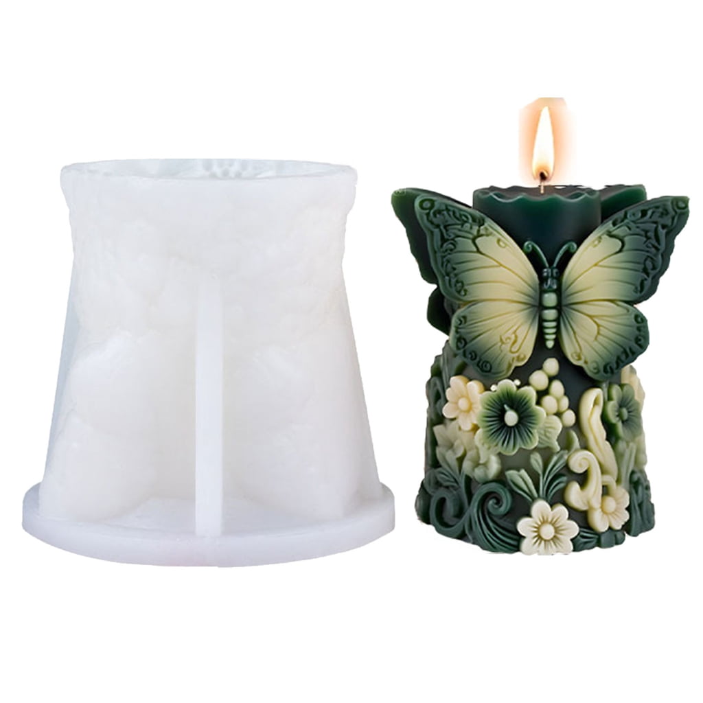 Detailed Butterfly Silicone Mould for Making Candle Craft Project ...