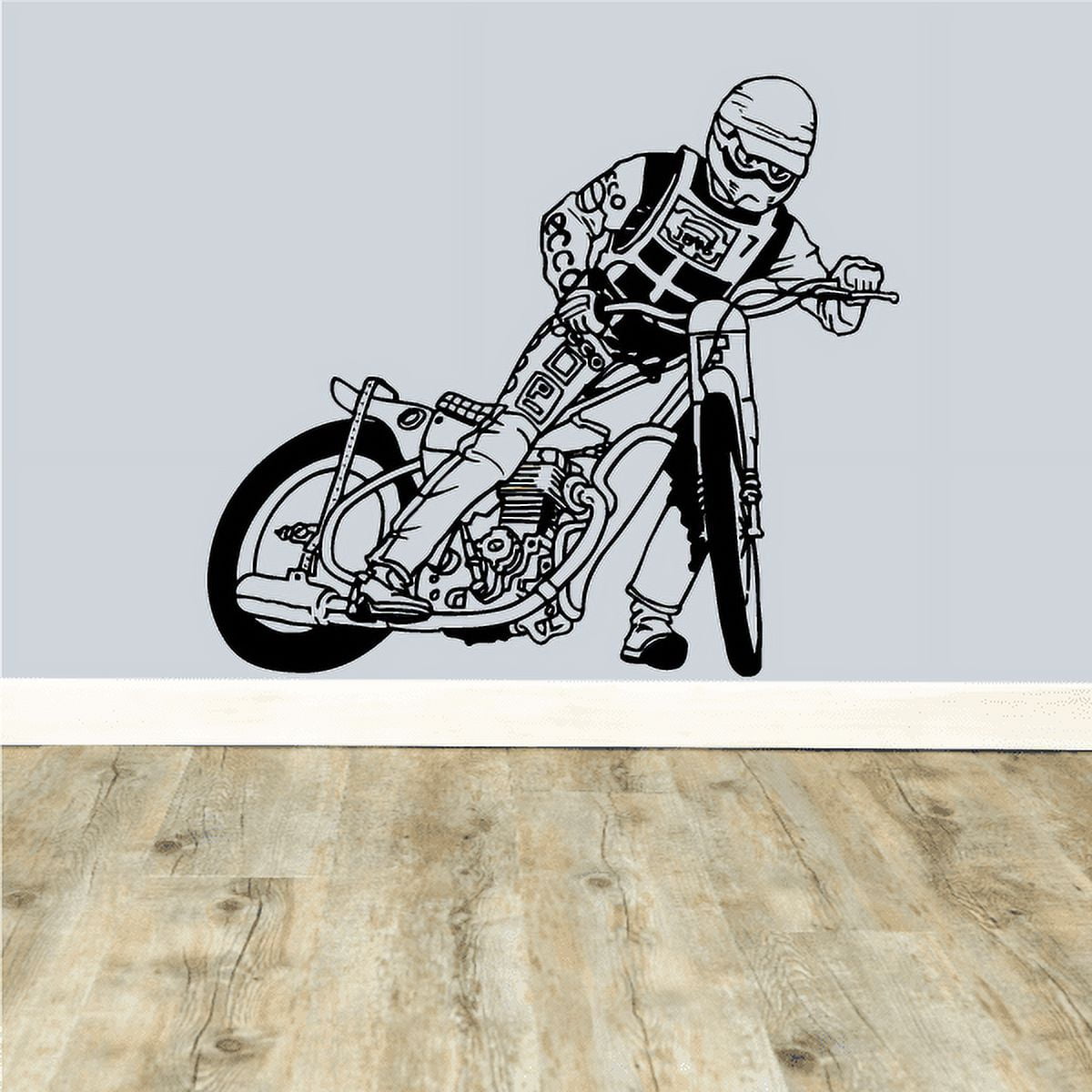 Detailed Flat Track Dirt Bike Decal - 36 Inches - Walmart Business Supplies