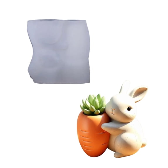 Detailed Hare Carrot Silicone Mold Expert Resin Casting Tool For ...