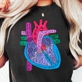 Detailed Labeled Heart Anatomy T-Shirt for Medical & Nursing School ...