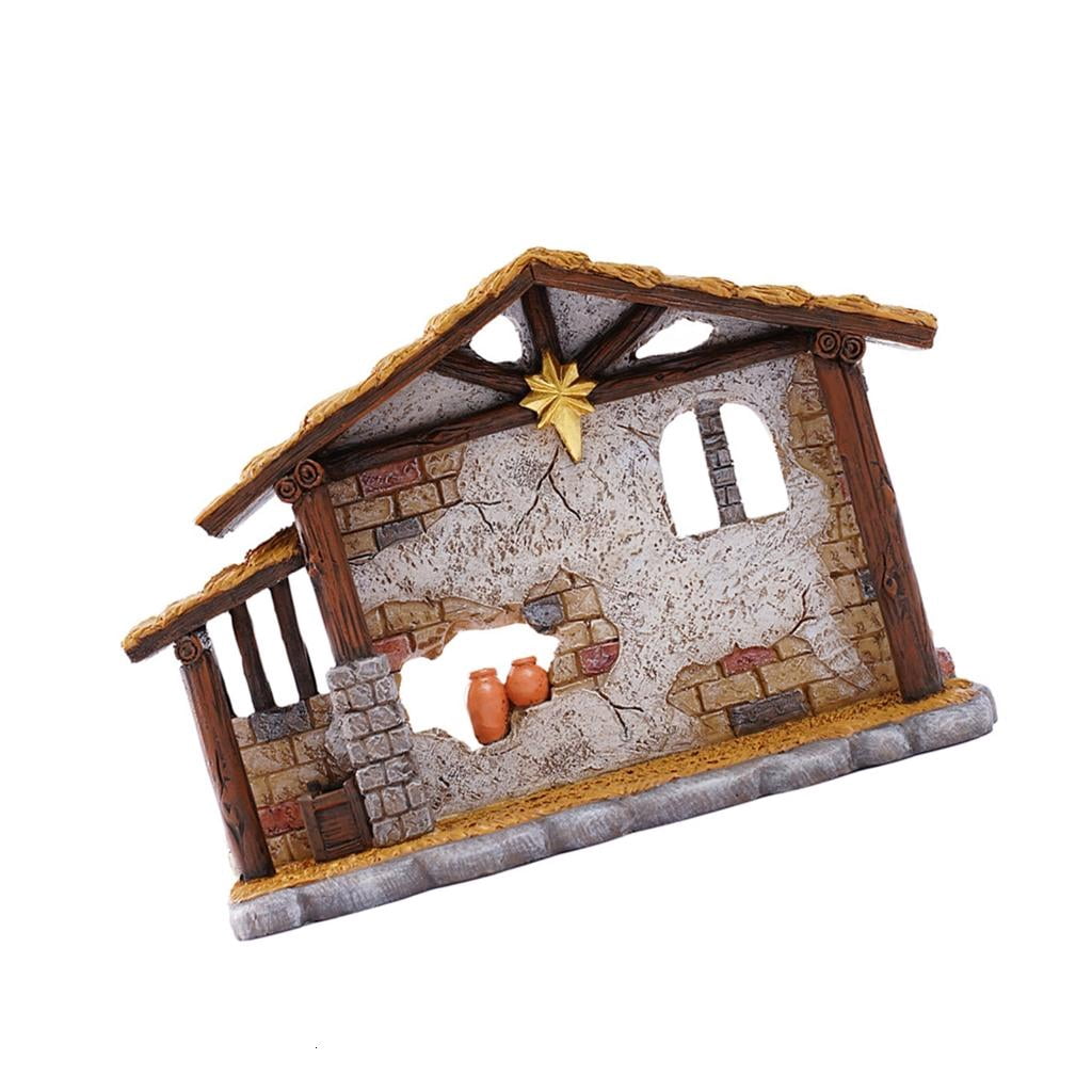 Detailed Miniature Manger Scene Office Shelf Gift - Walmart.com