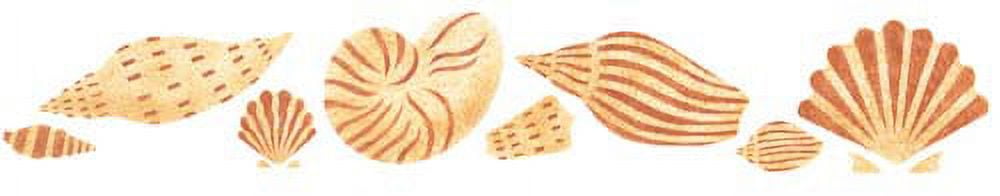 Detailed Shell Wall Stencil Border 097 by Designer Stencils - Walmart.com
