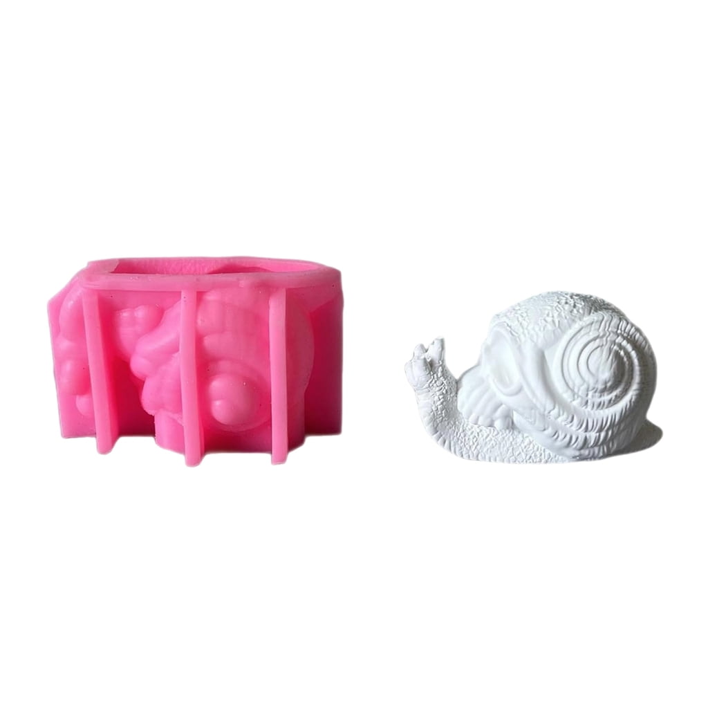 Detailed Skull Snail Silicone Mold Reusable For DIY Home Decors Candle ...