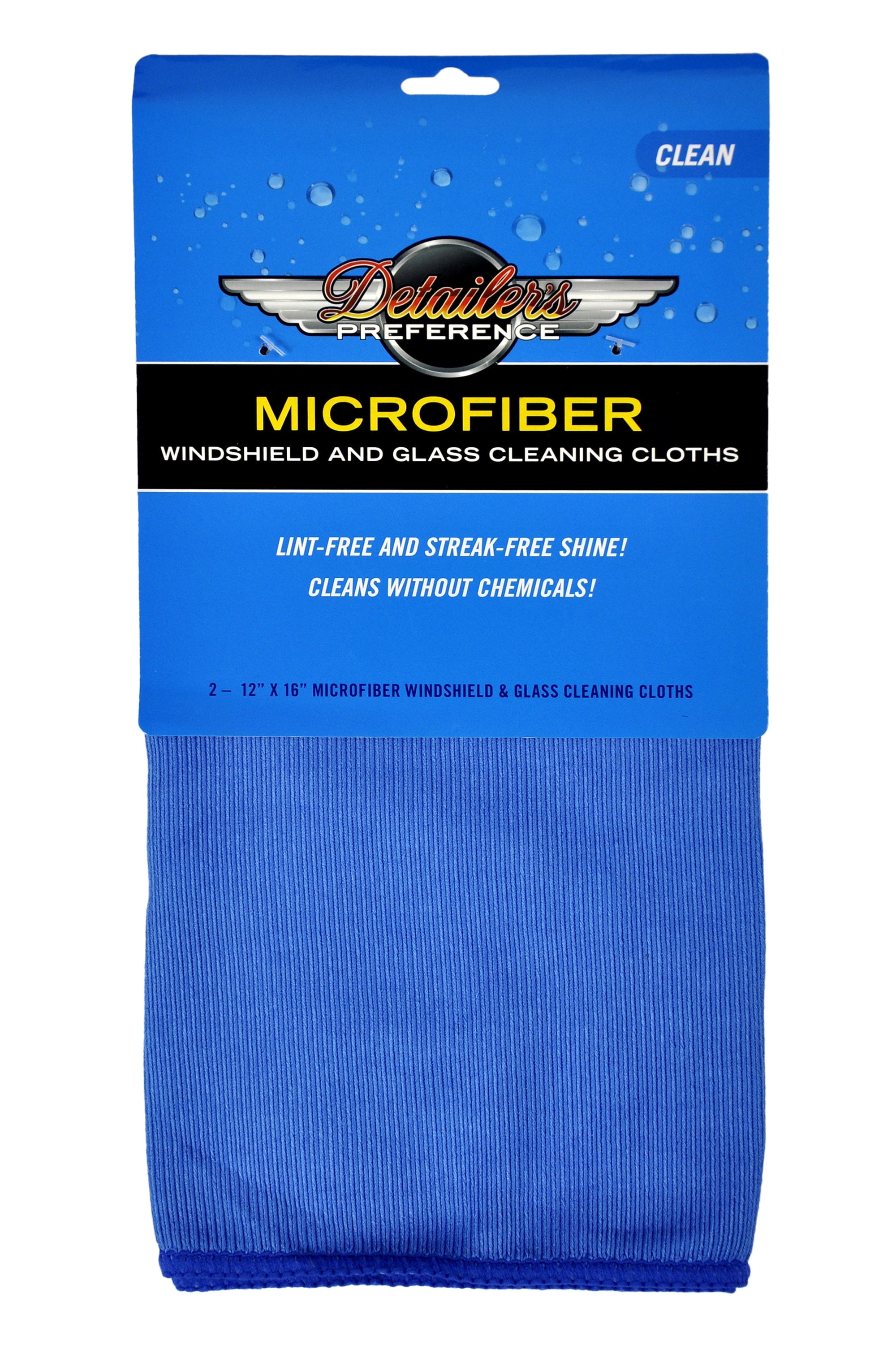 Detailer's Preference Windshield and Glass Cleaning Towel, 12 X 16in (2 ...