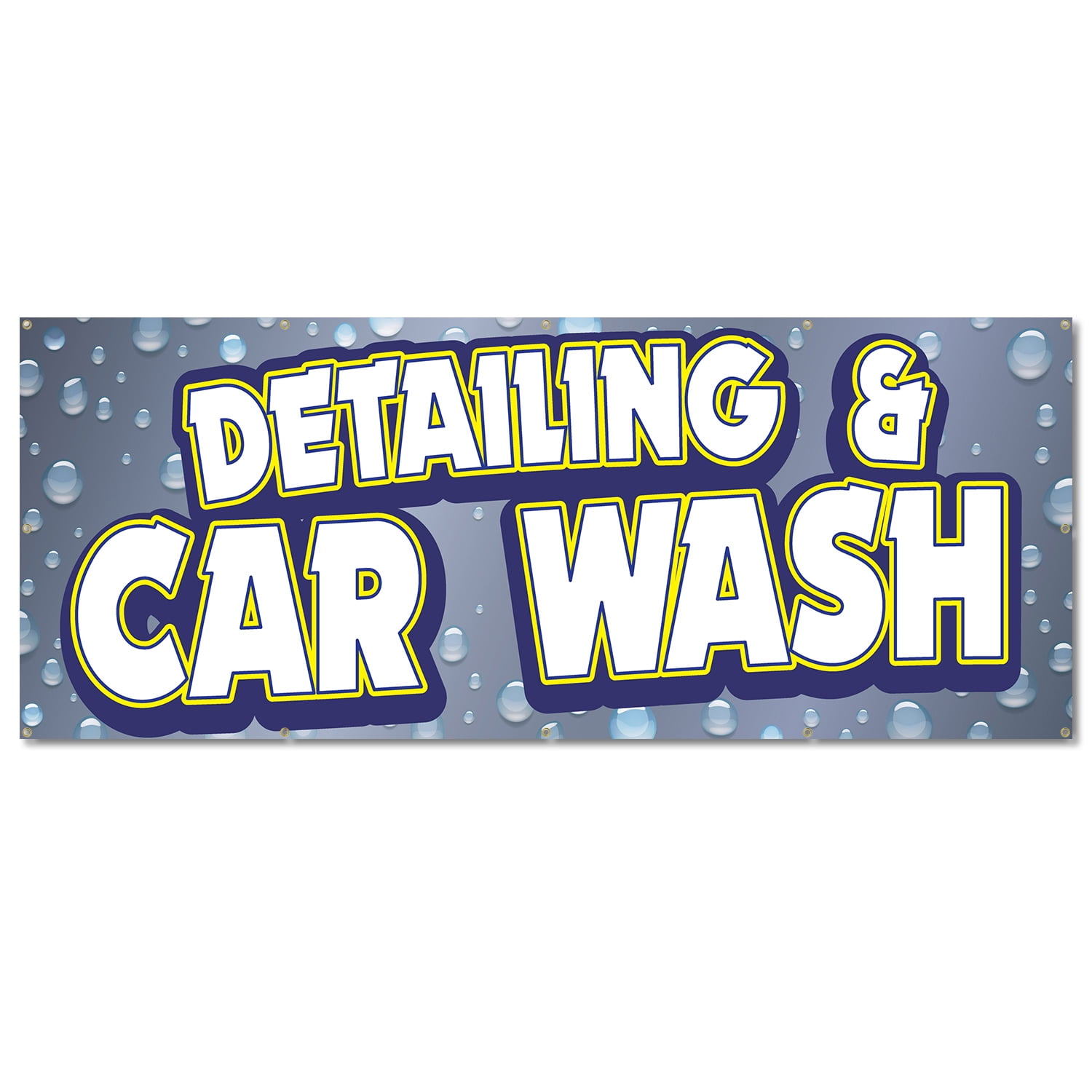 Detailing And Car Wash | 48" X 120" Banner | Outdoor Vinyl Sign With ...