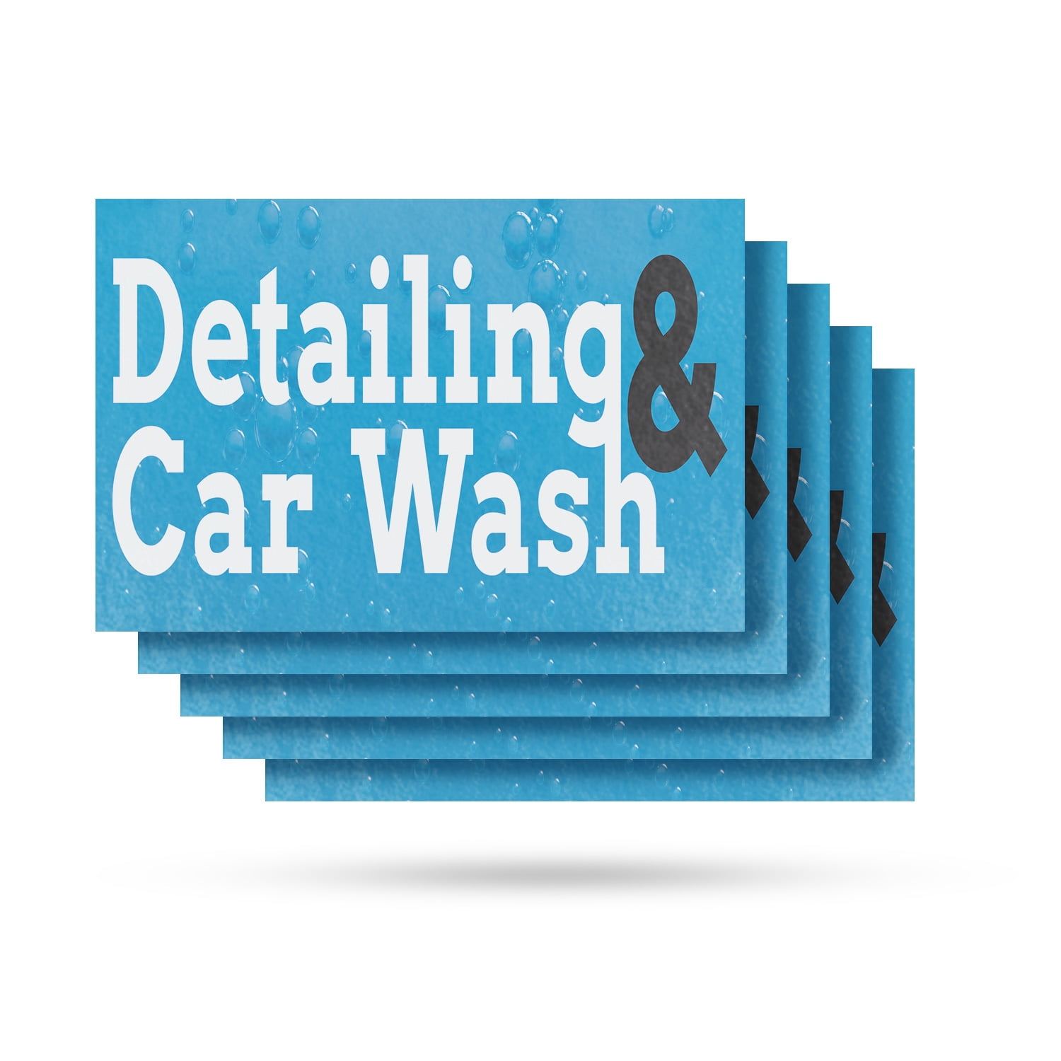 Detailing and Car Wash Vinyl Decal 5 Pack of 24 Inch x 36 Inch ...