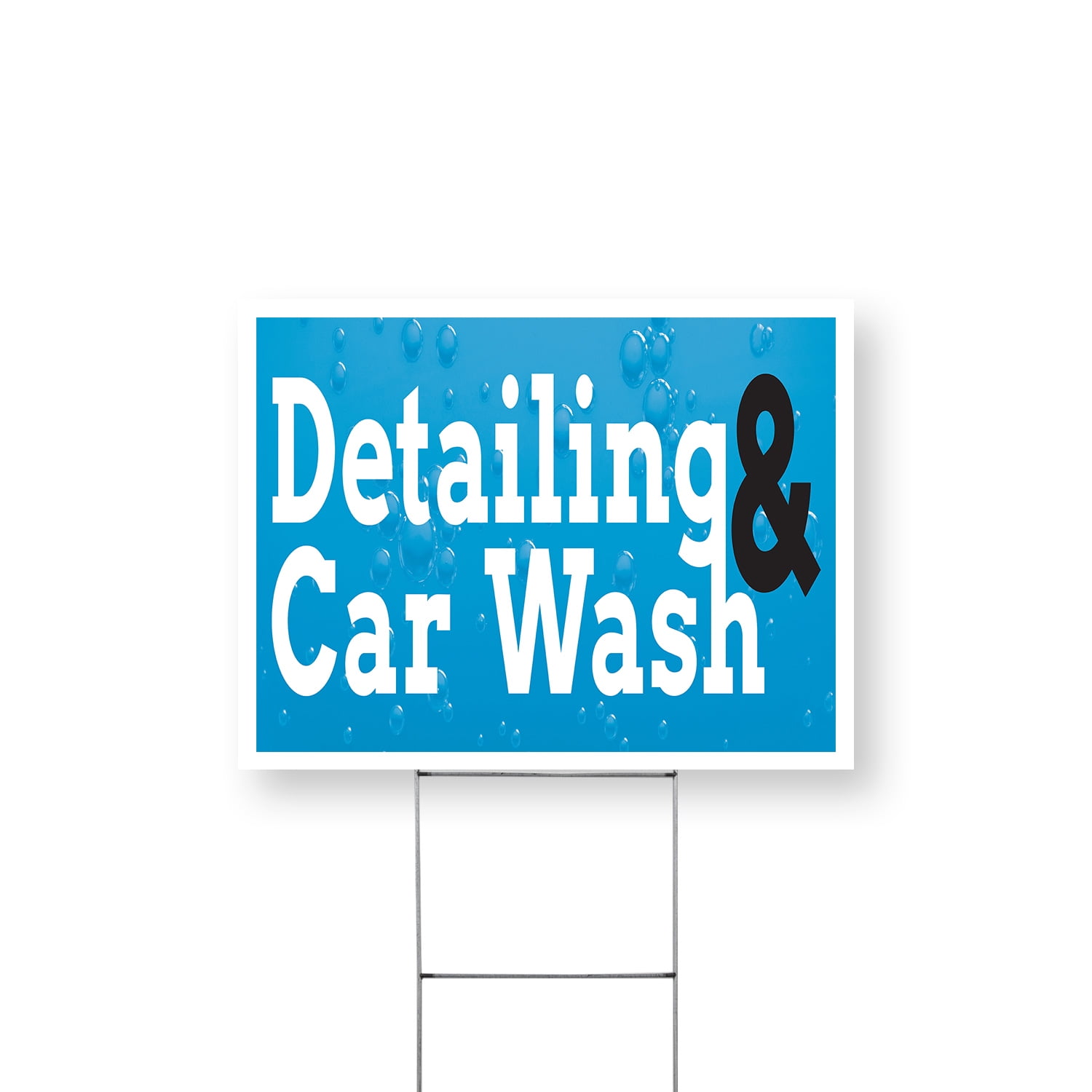Detailing and Car Wash Yard Sign 18 Inch x 24 Inch Single Sided ...