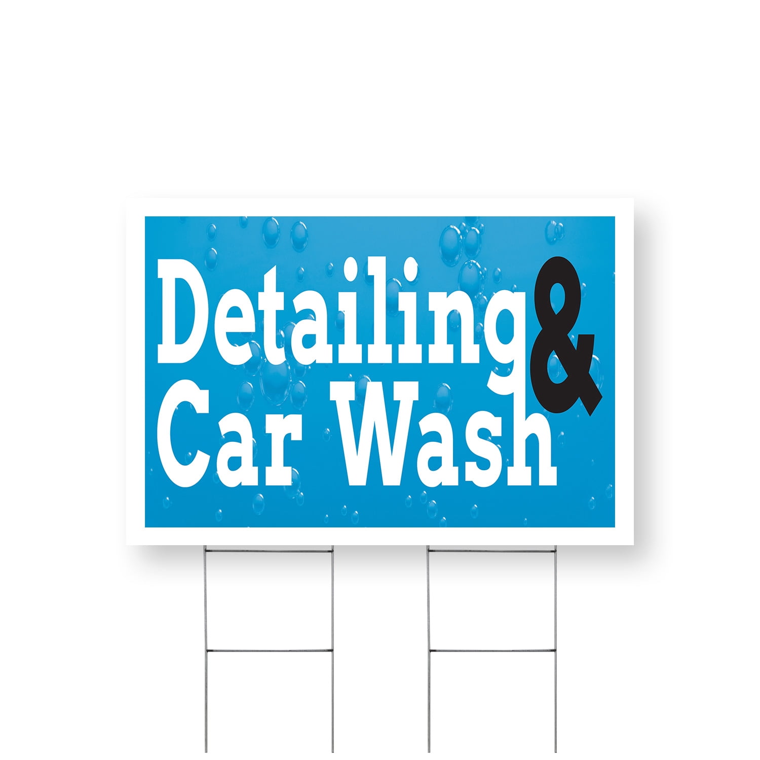 Detailing and Car Wash Yard Sign 24 Inch x 36 Inch Single Sided ...
