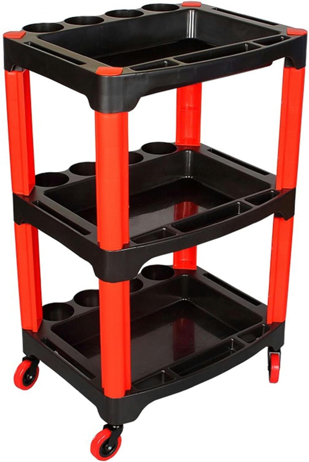 Detailing Table Utility Service Cart 3-Tiered Shelves Detailing Cart ...