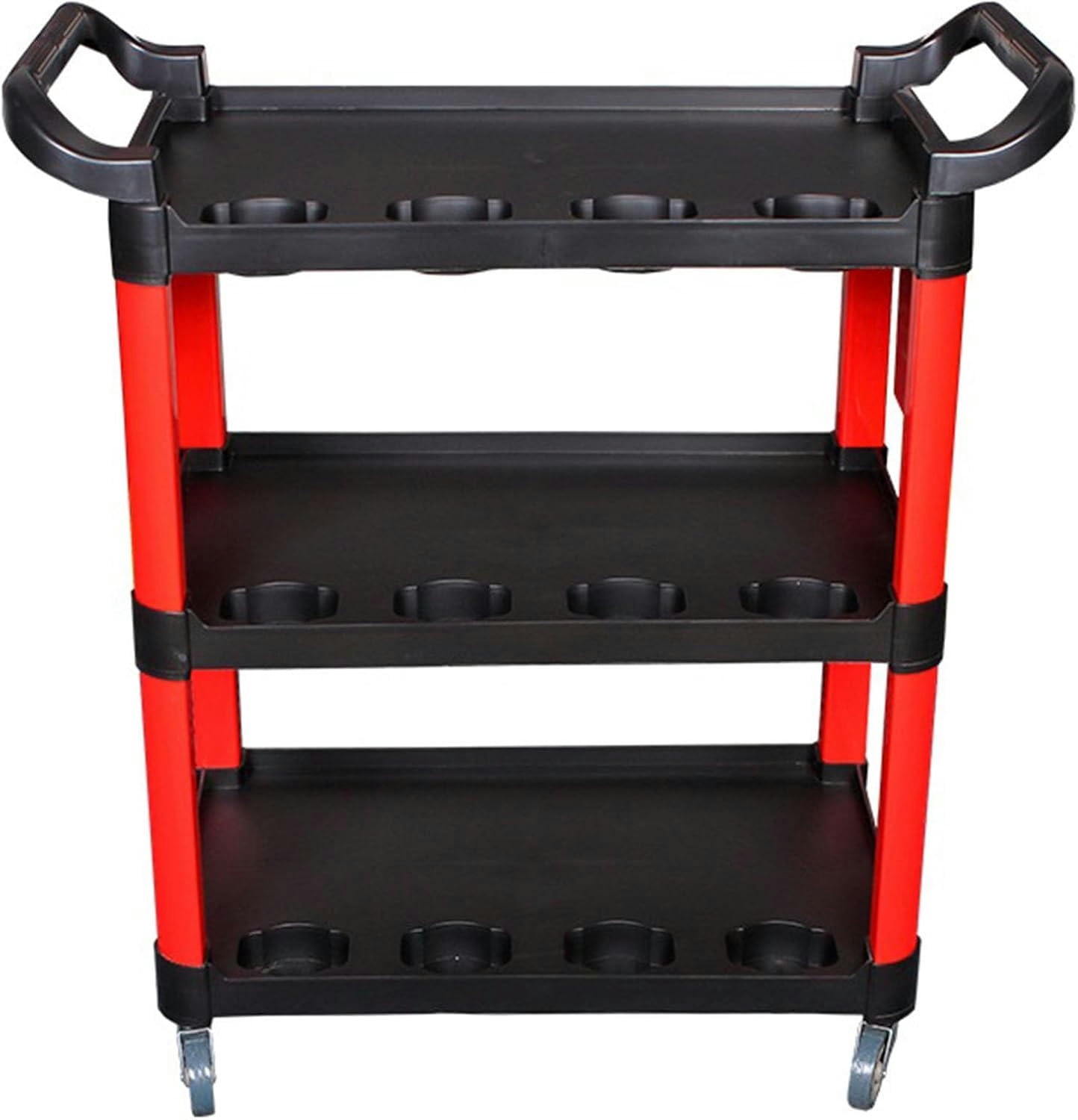 Detailing Table Utility Service Cart 3-Tiered Shelves Detailing Cart ...