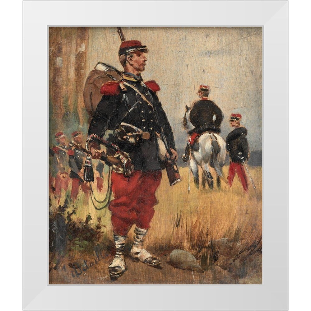 Detaille, Edouard 20x23 White Modern Wood Framed Museum Art Print ...