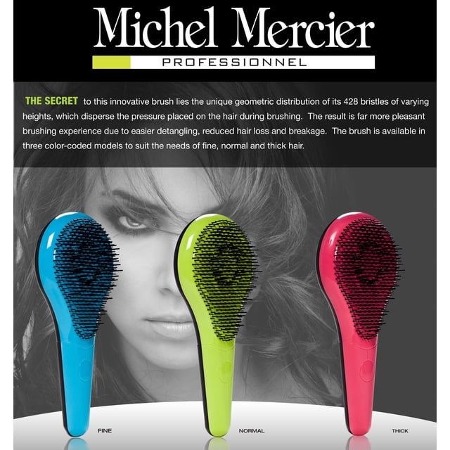 Detangler Brush for Office Breakroom - Michel Mercier, Various Colors ...