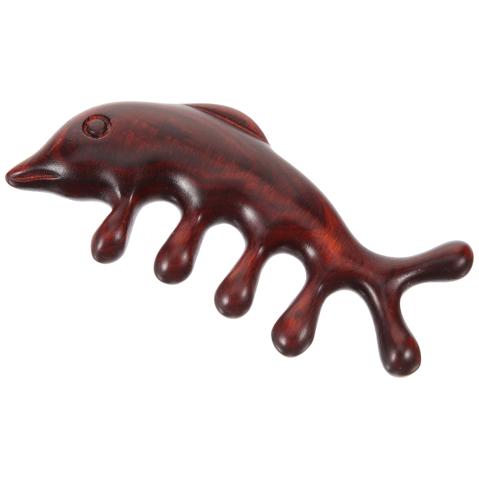 Detangling Comb for Curly Hair Dolphin Massage Wood Wide Tooth Wooden ...