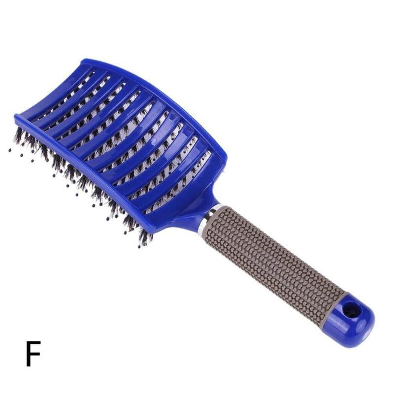 Detangling Hair Brush Nylon Bristle Hairbrush Women Hair Scalp Massage ...