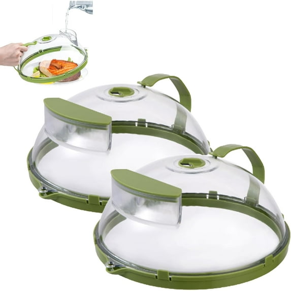 Detcision Microwave Cover for Food, Microwave Splatter Cover with Water ...