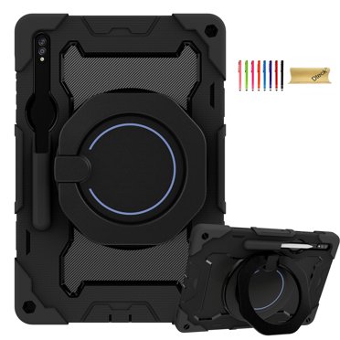 Dteck for Samsung Galaxy Tab S9 Plus Case 2023, Heavy Duty Rugged Military Grade Shockproof Case ...
