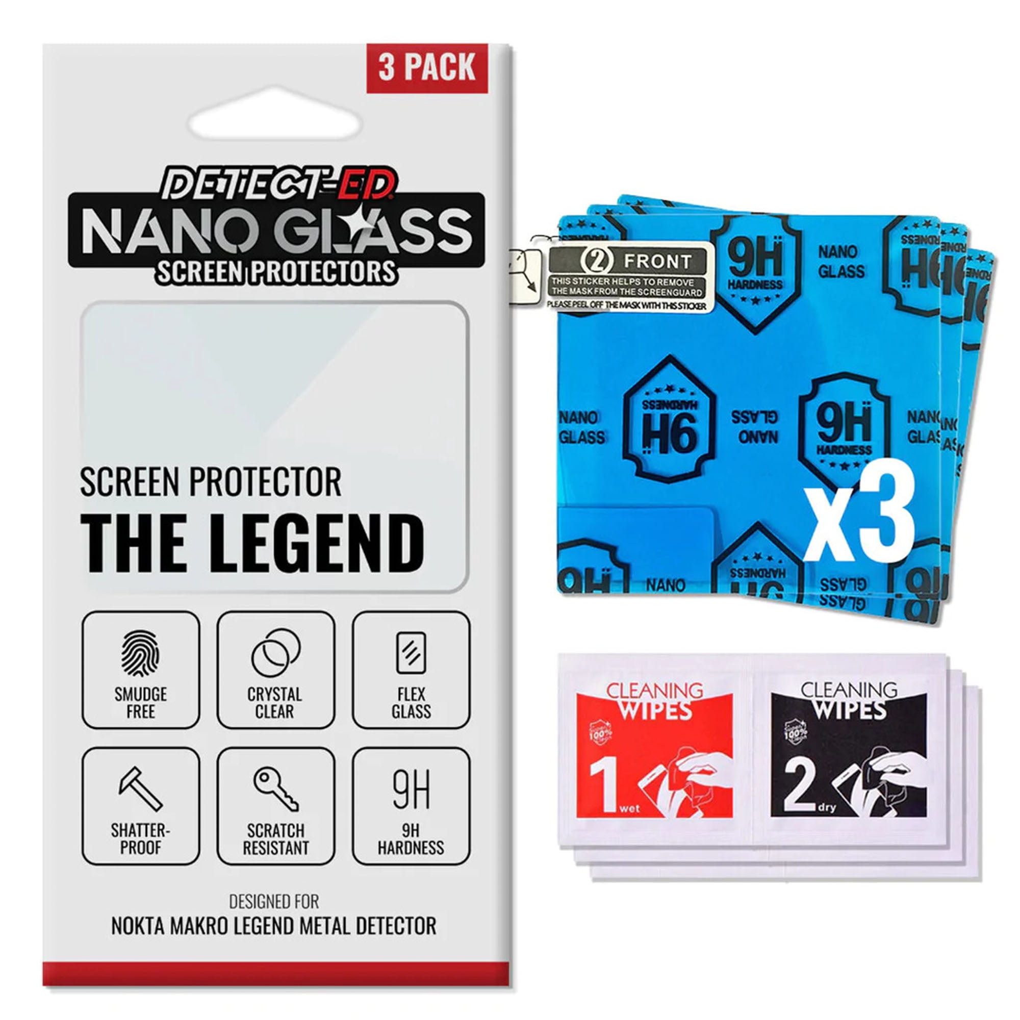 Detect-Ed Nano Glass Screen Protector for Nokta Legend Metal Detector - Walmart.com