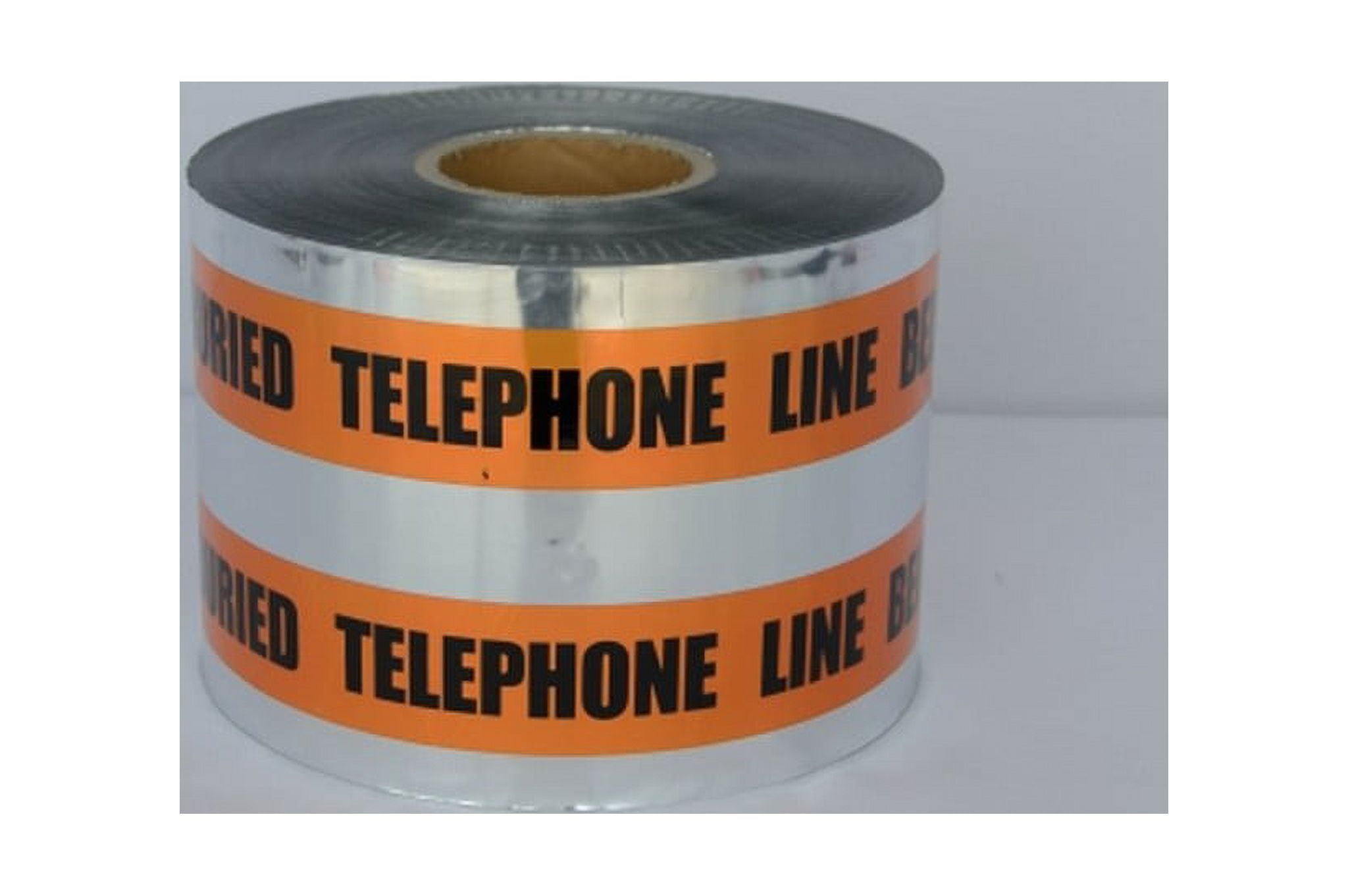 Detectable Underground Tape - Caution Buried Telephone Line Below - 6 ...