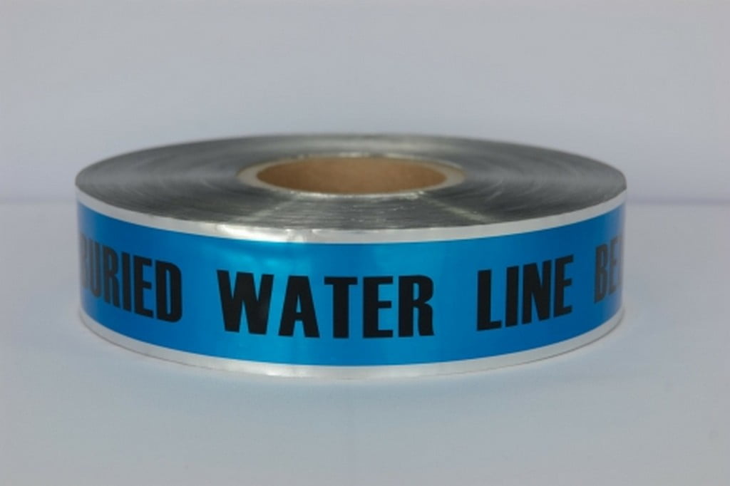 Detectable Underground Tape - Caution Buried Water Line Below - 2" X ...