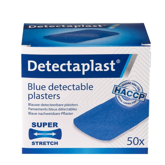 Detectaplast bandaids Waterproof Elastic, Blue Wound bandaids for ...
