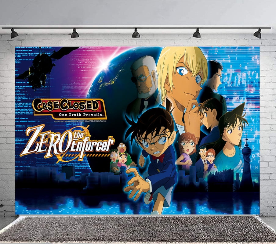 Detective Conan Case Closed Backdrop Banner Party Supplies Poster Movie ...