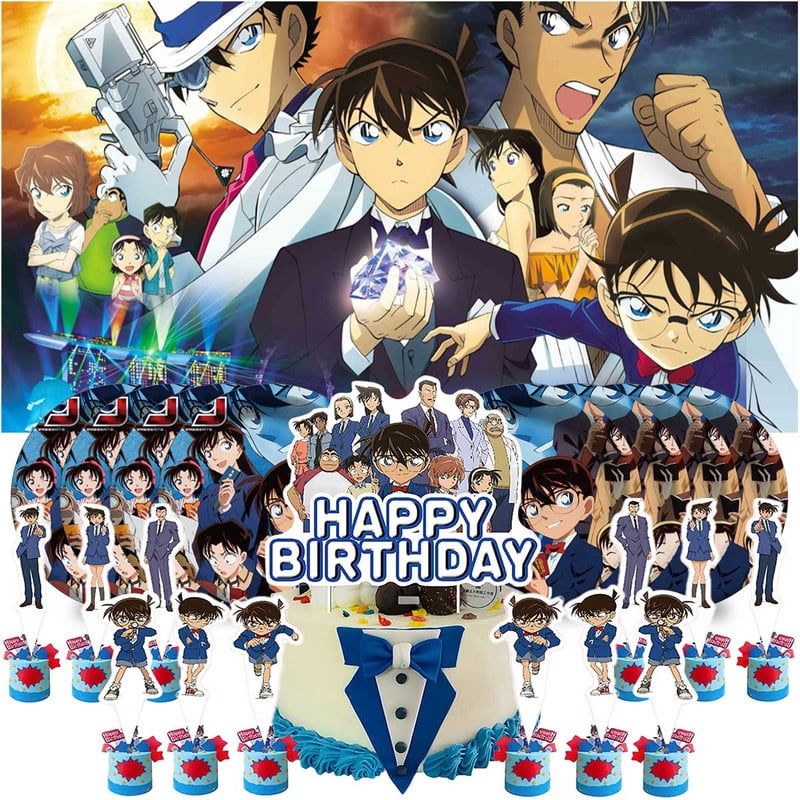 Detective Conan Case Closed Birthday Supplies Plates Decorations Decor ...