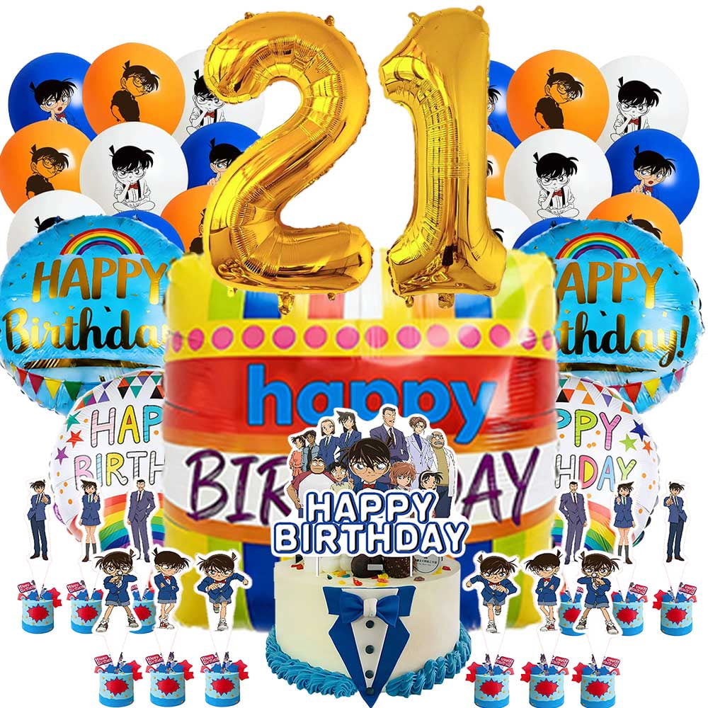Detective Conan Case Closed Party Supplies 21th Decor Kit Balloons ...