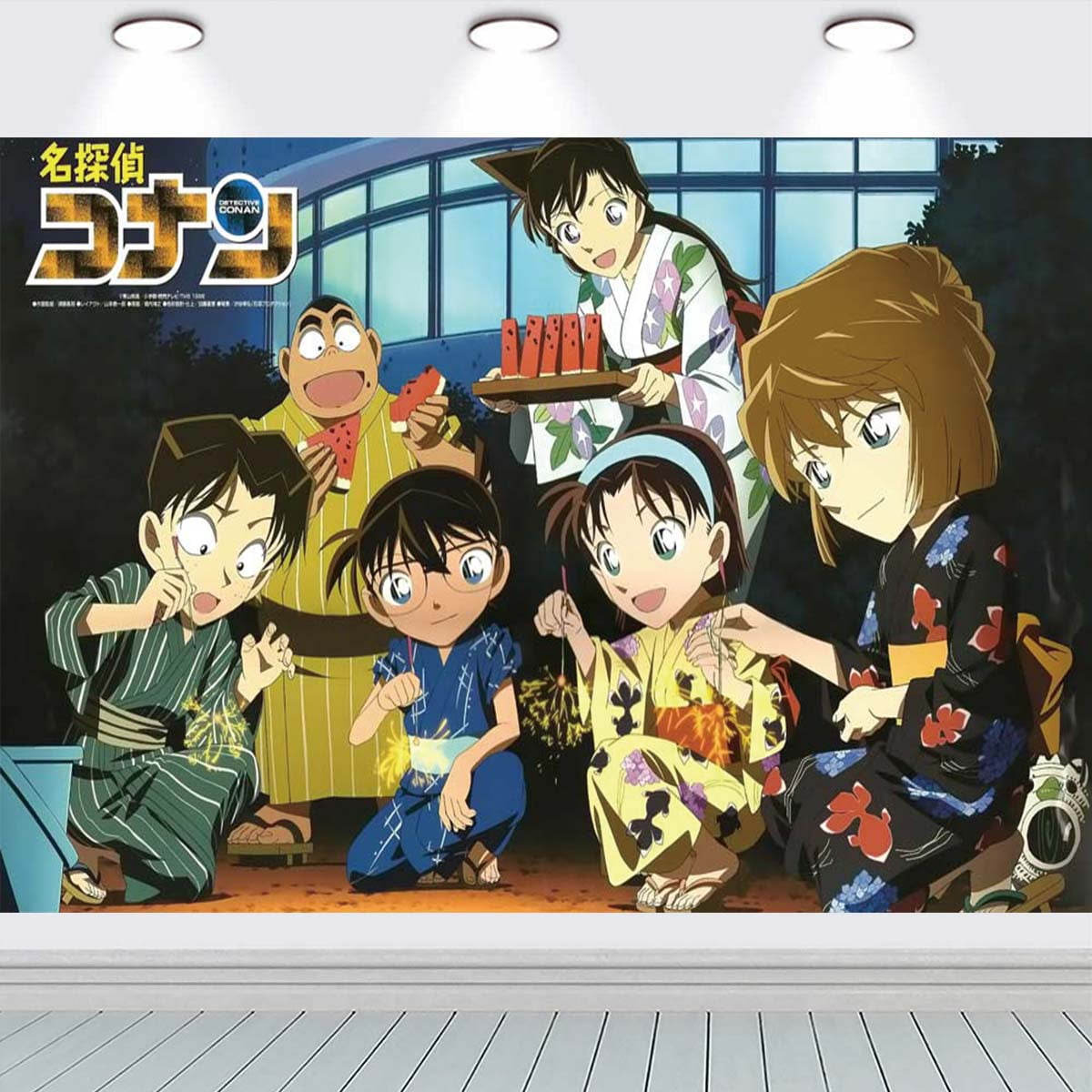 Detective Conan Case Closed Post school Wall Decor Birthday Banner ...