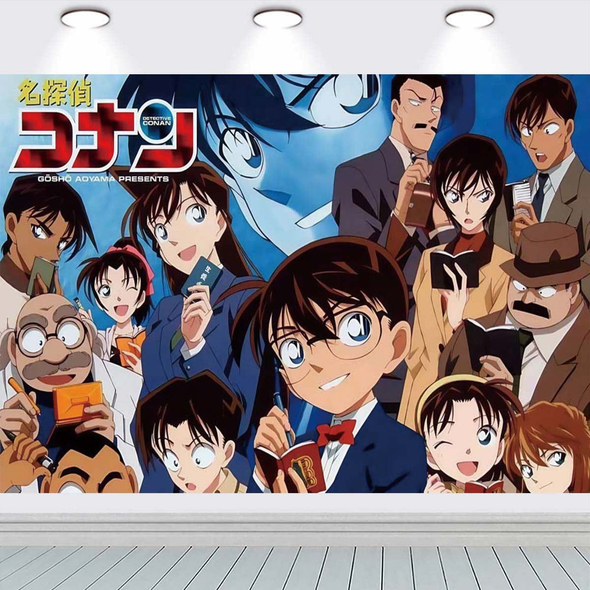 Detective Conan Case Closed school Poster Backdrop Banner Party ...