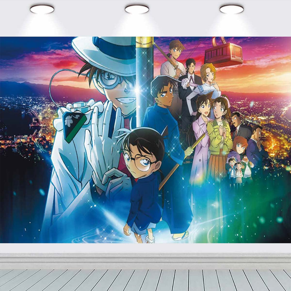 Detective Conan Case Closed school Poster Wall Decor Birthday Banner ...