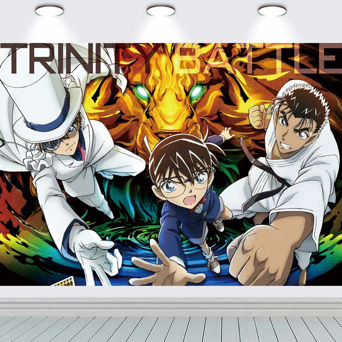 Detective Conan Case Closed school Taspestry Wall Decor Birthday Banner ...