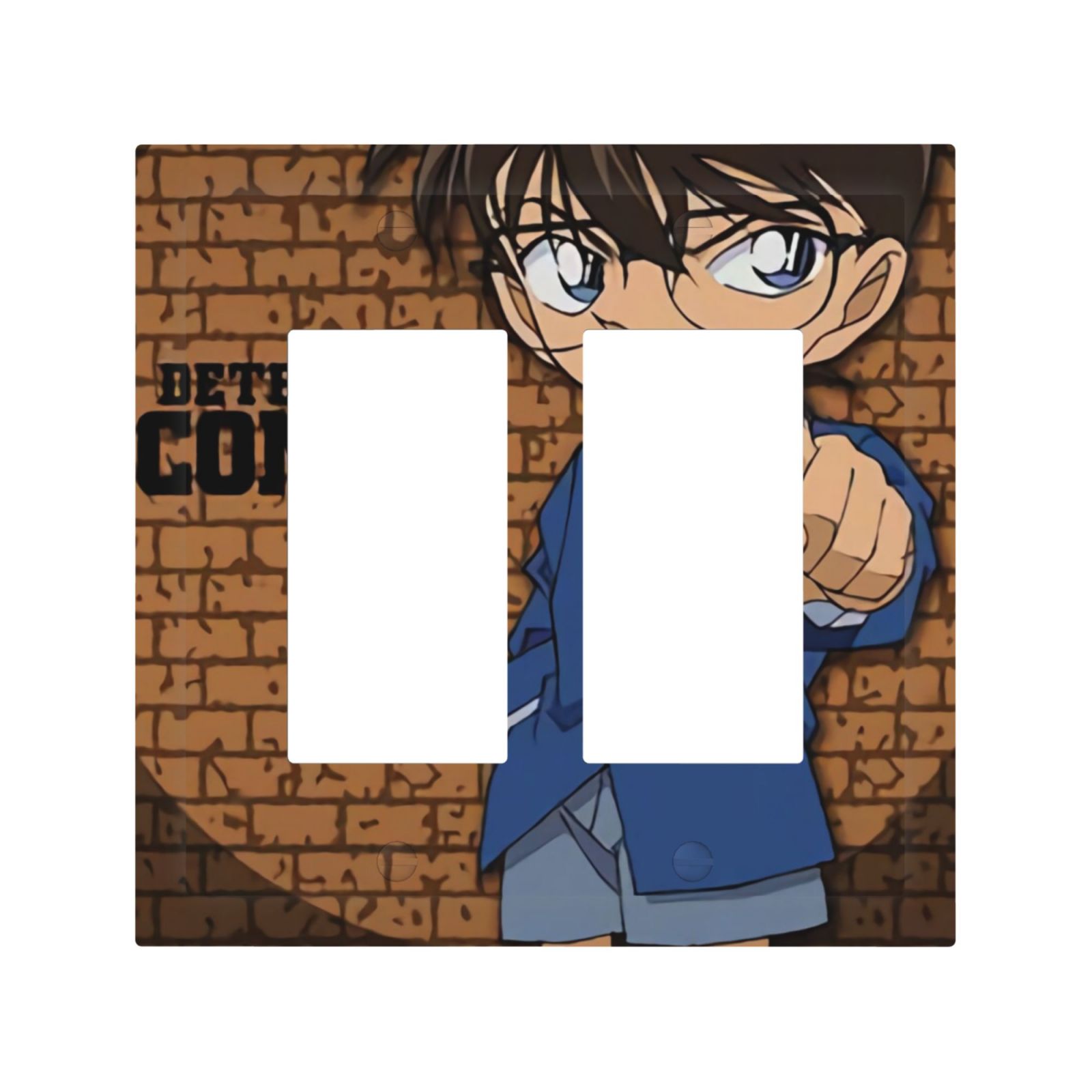 Detective Conan Modern Two-Way Toggle Switch Panel，Made Of Pc，Dustproof ...