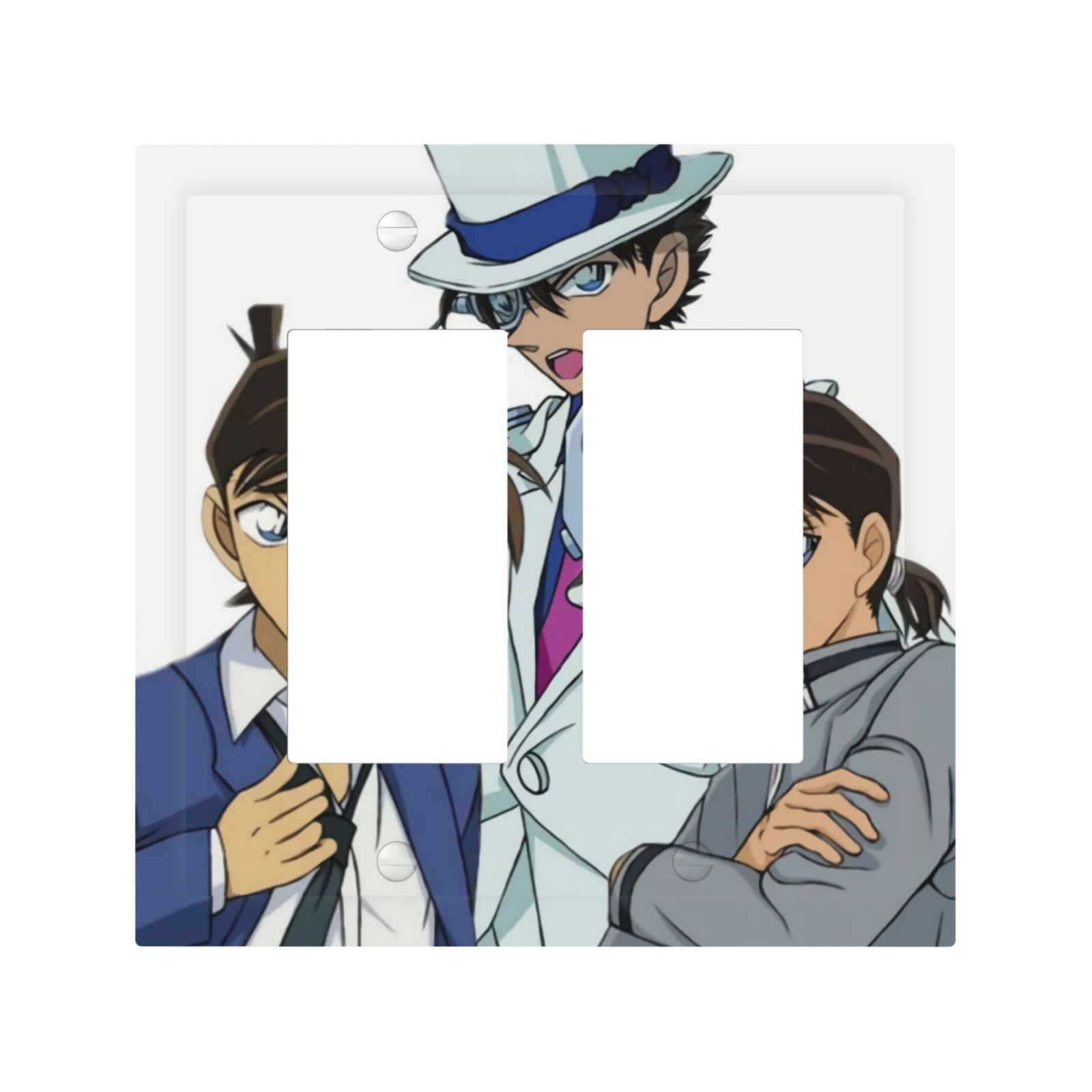 Detective Conan Modern Two-Way Toggle Switch Panel，Made Of Pc，Dustproof ...