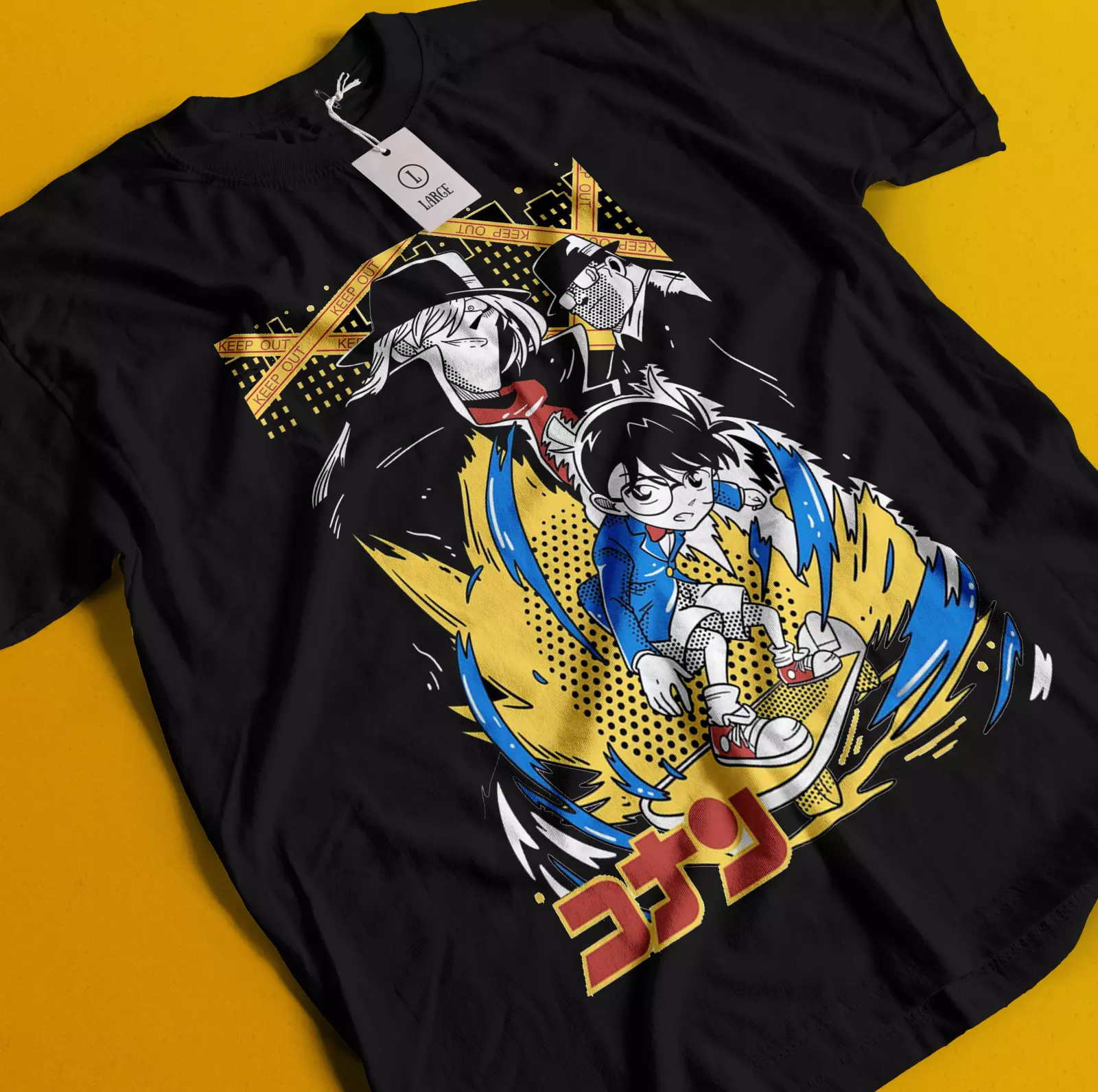 Detective Conan T-Shirt Detective Conan Shirt Heiji Tee Vermouth Gin ...