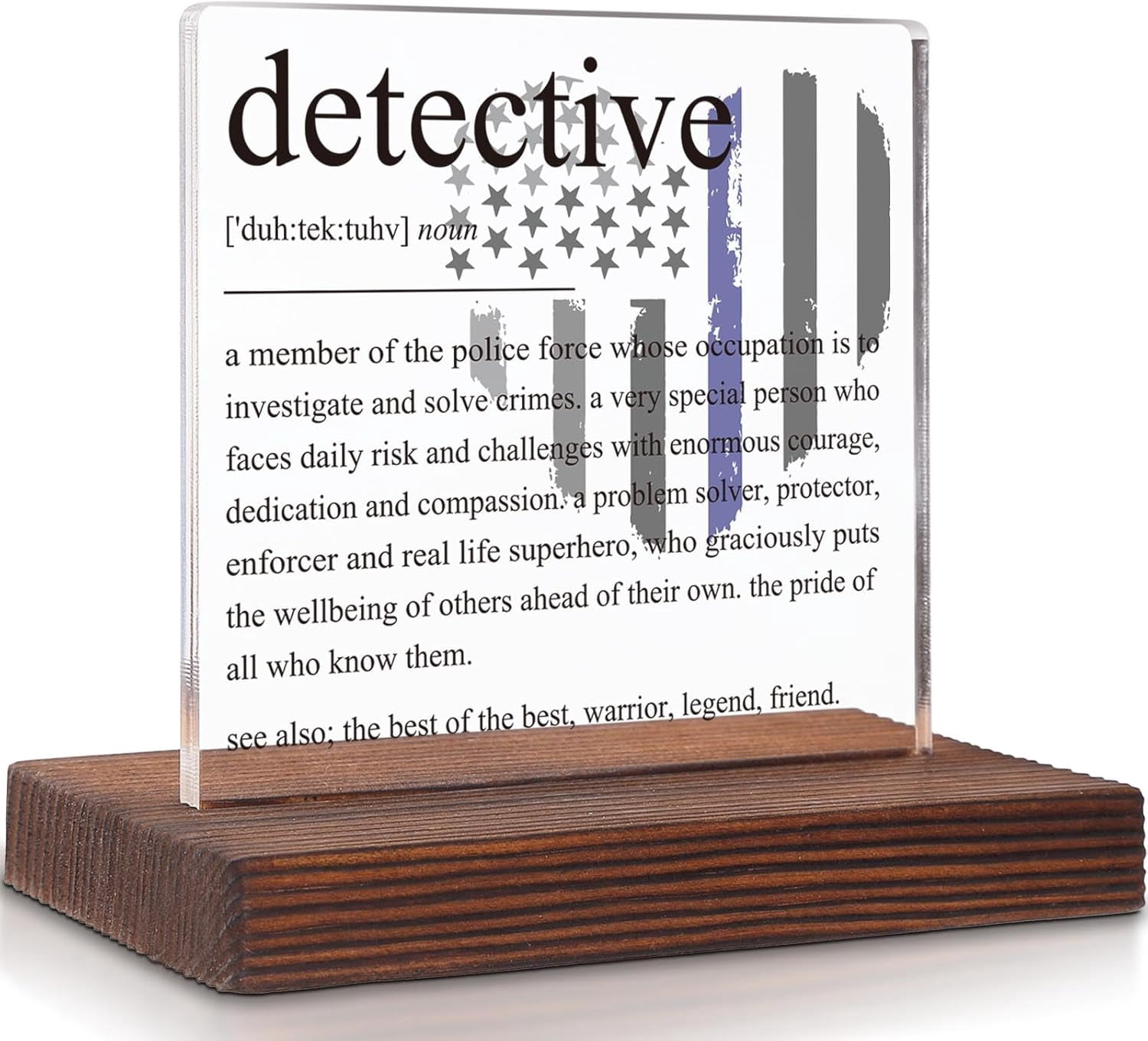 Detective Definition, Detective Decor Plaque, Detective Gifts for Women ...