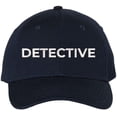 Detective Embroidered Text Baseball Cap | Investigator Agent Structured ...