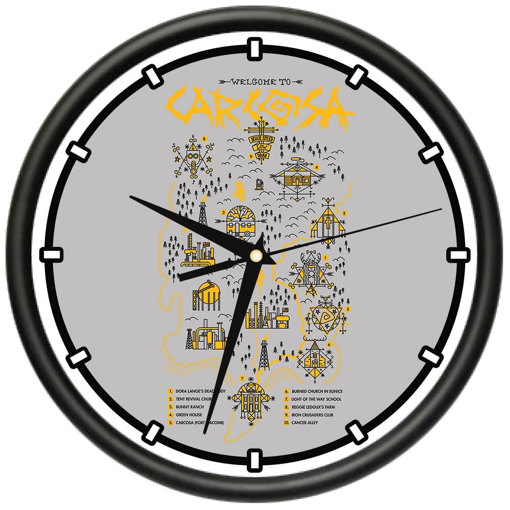 Detective Map Design Wall Clock | Precision Quartz Movement | Décor For ...