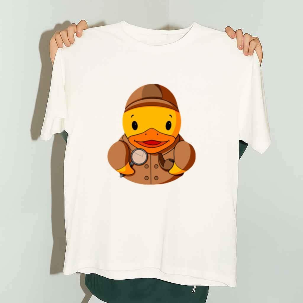 Detective Rubber Duck Funny Sherlock Holmes Clue Fun Unisex T-Shirt up ...