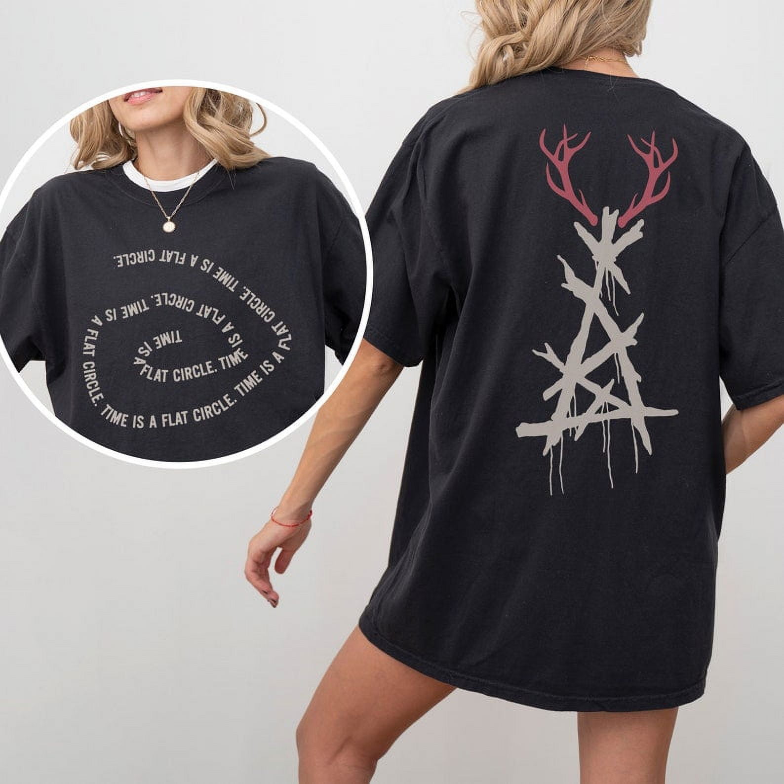 Detective TV Show T-Shirt, True Crime Series Graphic Tee Shirt, Time is ...