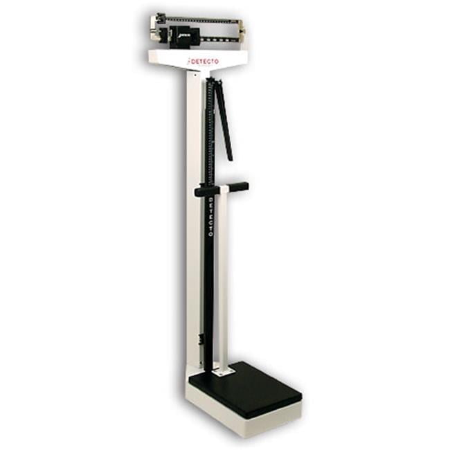 Detecto 10.5 in. X 14.5 in. Platform Eye Level Physician Scale 400 Lbs ...