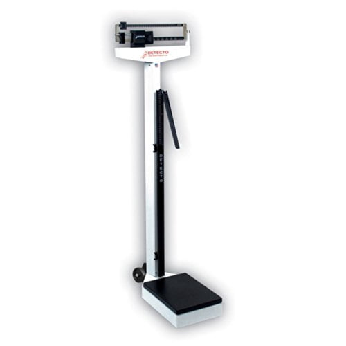 Detecto Eye Level Physician Beam Scale with Height Rod and Wheels, 338 ...