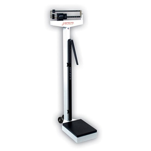 Detecto Eye Level Physician Beam Scale with Height Rod and Wheels, 338 ...