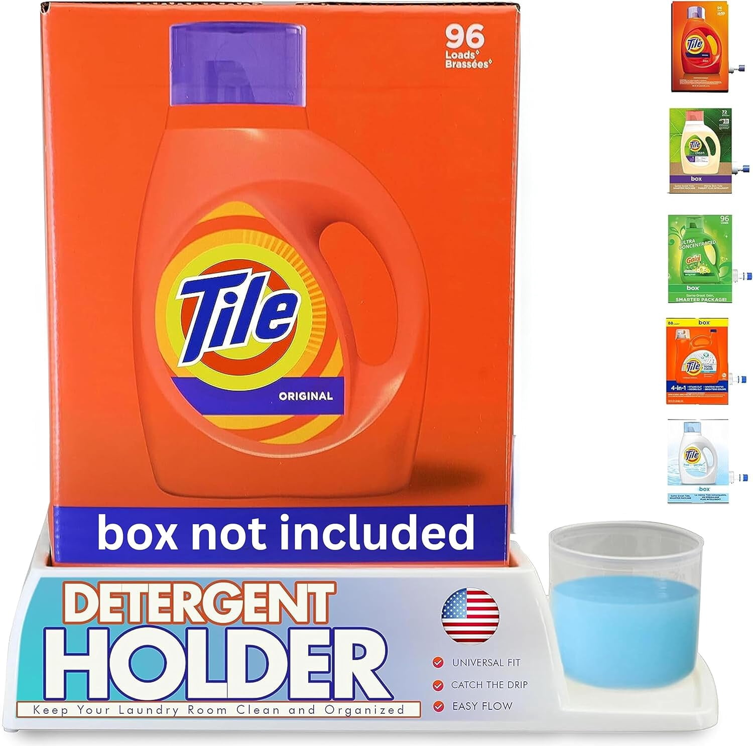 Detergent Box Riser (Eco Box), Raises Boxed Liquid Laundry Detergent ...