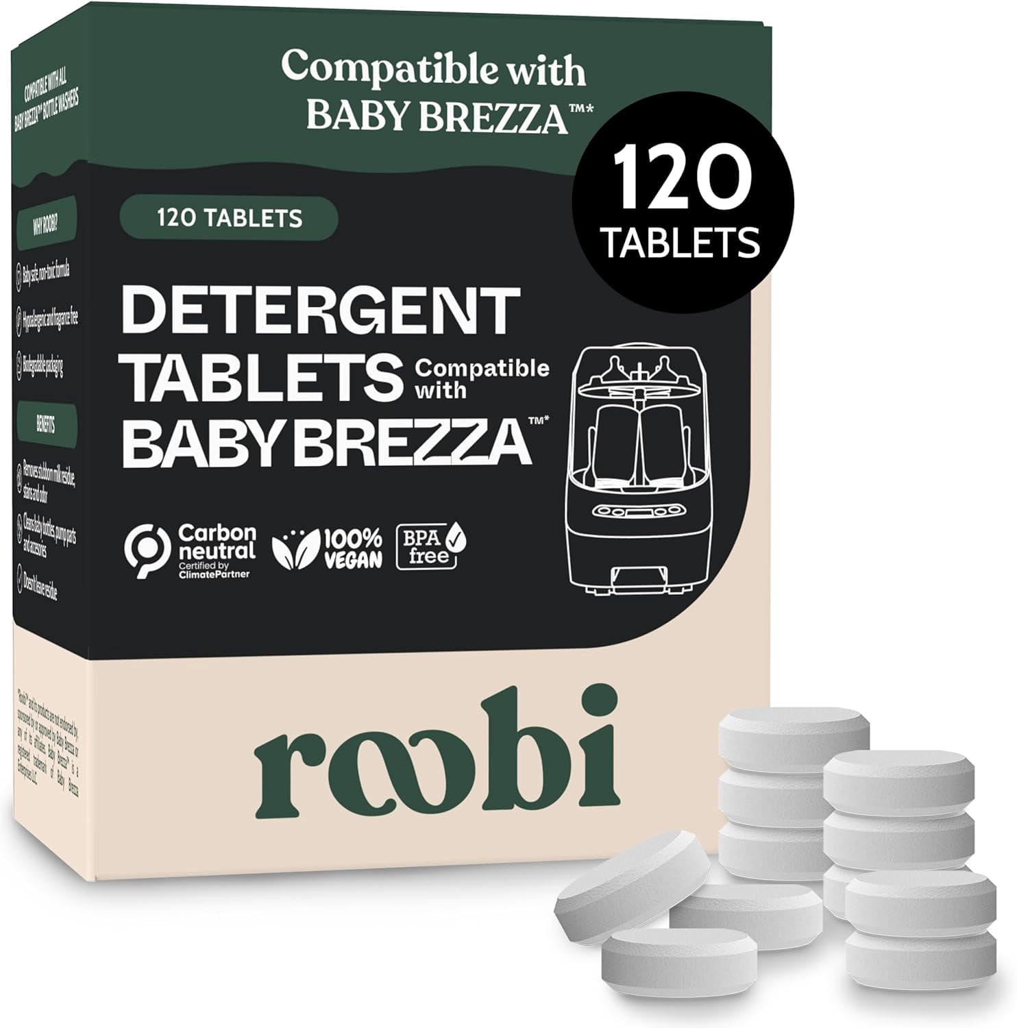 Detergent Tablets Compatible with Baby Brezza Bottle Washer Pro ...