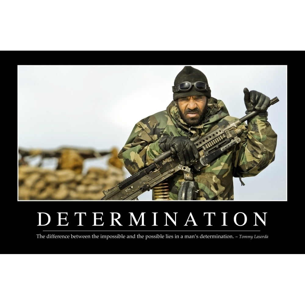 Determination: Inspirational Quote and Motivational Poster Poster Print ...