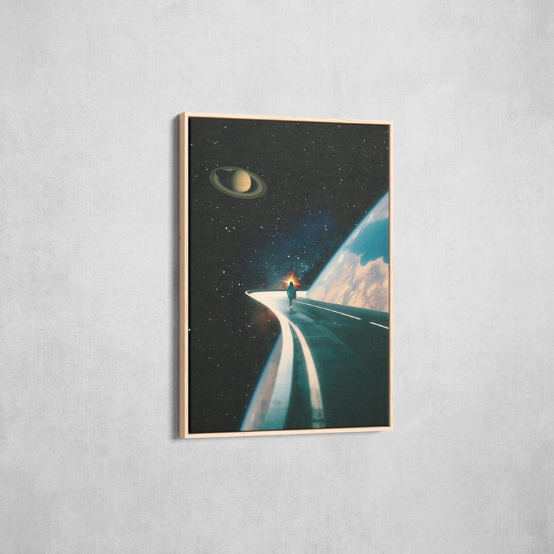 Determination And Retro Futurism, Space Collage, Vintage Sci-Fi Poster ...